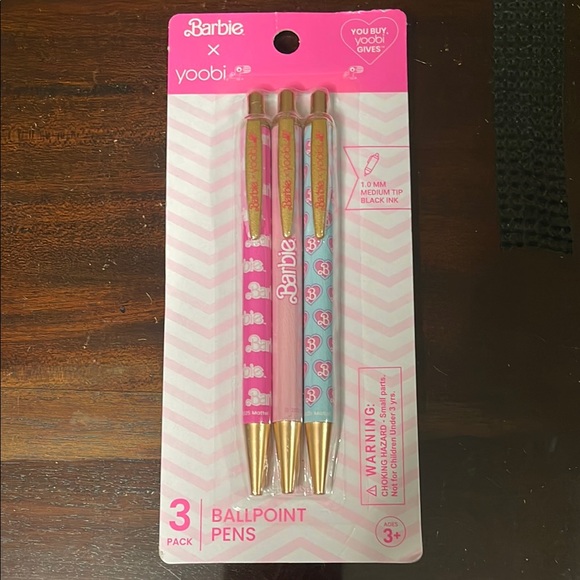 Barbie | Accessories | Barbie X Yoobi Ballpoint Pens 3pack | Poshmark
